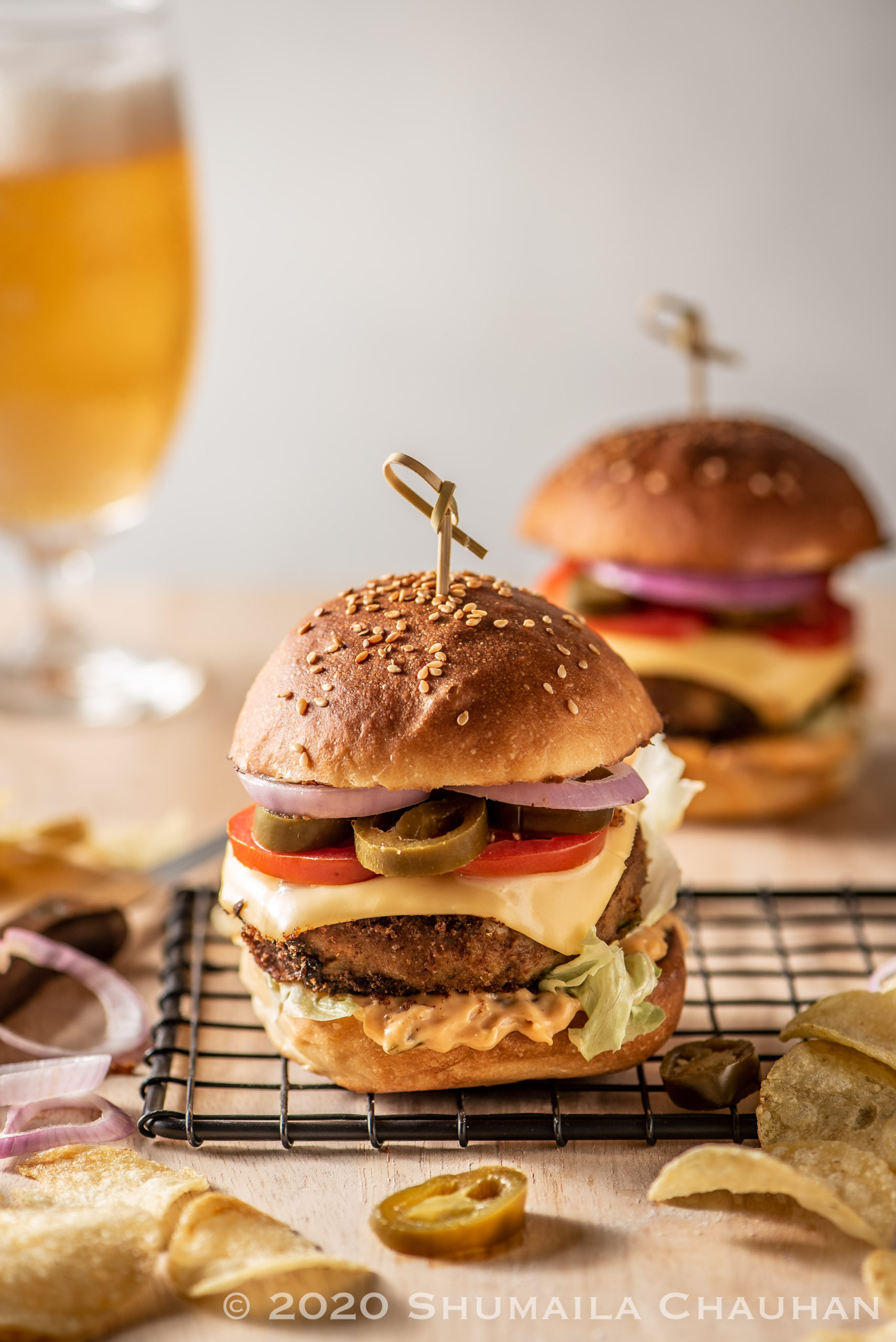 Rajma Burger patty- a meatless burger patty made from red kidney beans ...